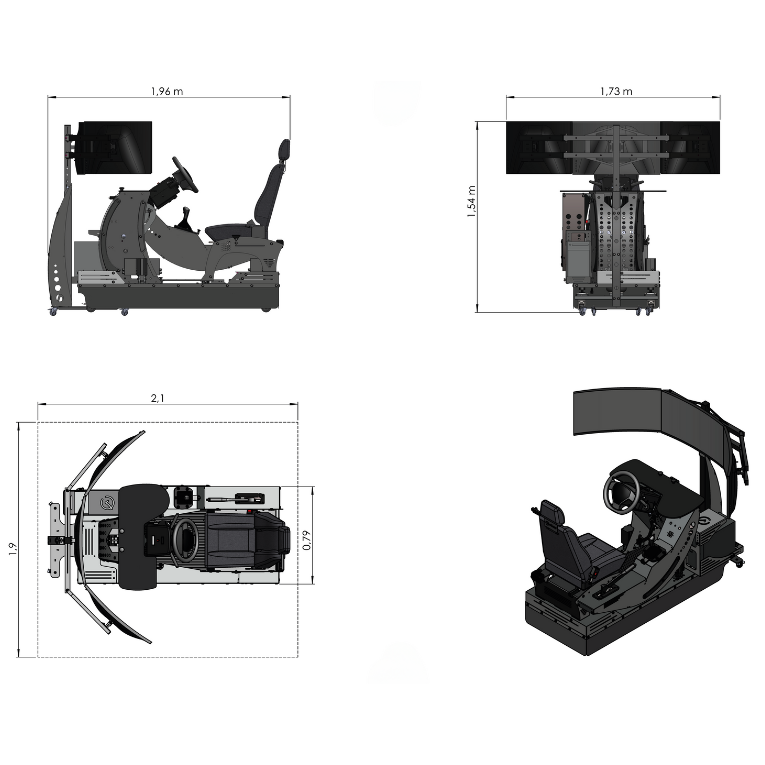 Simulateur de conduite : gamme PMR véhicule léger